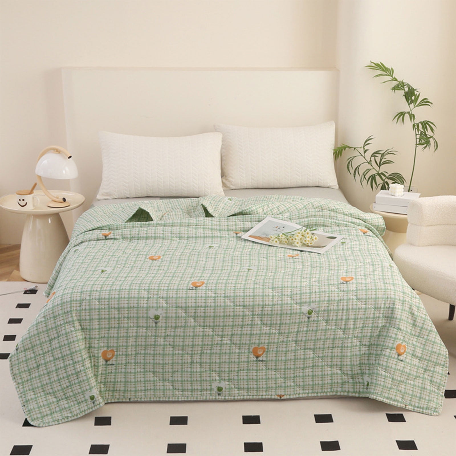 Kraoden Ice Silk Summer Quilt, Cool Comfort Blanket, Breathable ...