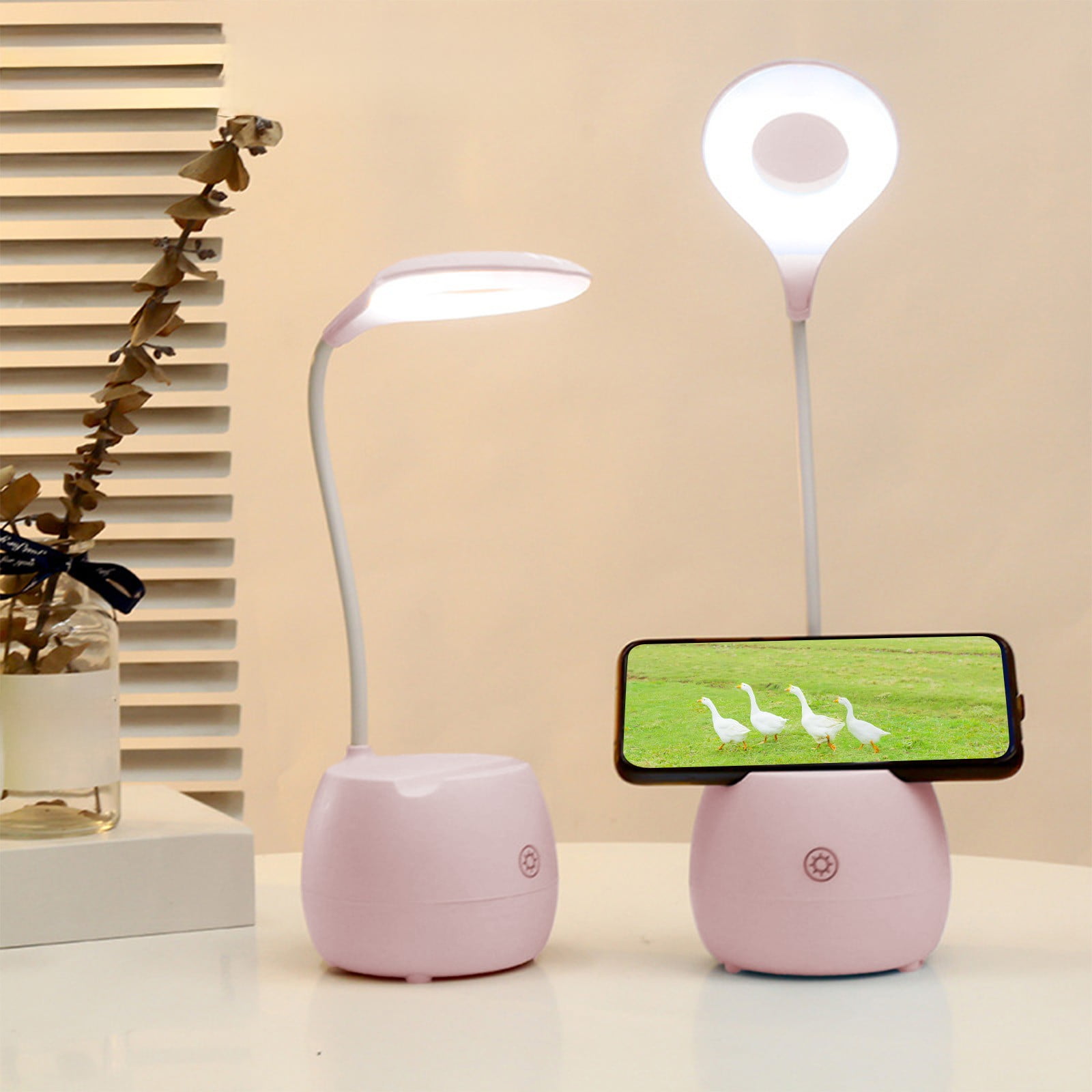 Kraoden LED Eye Protection Desk Lamp, Rechargeable USB Reading Light ...