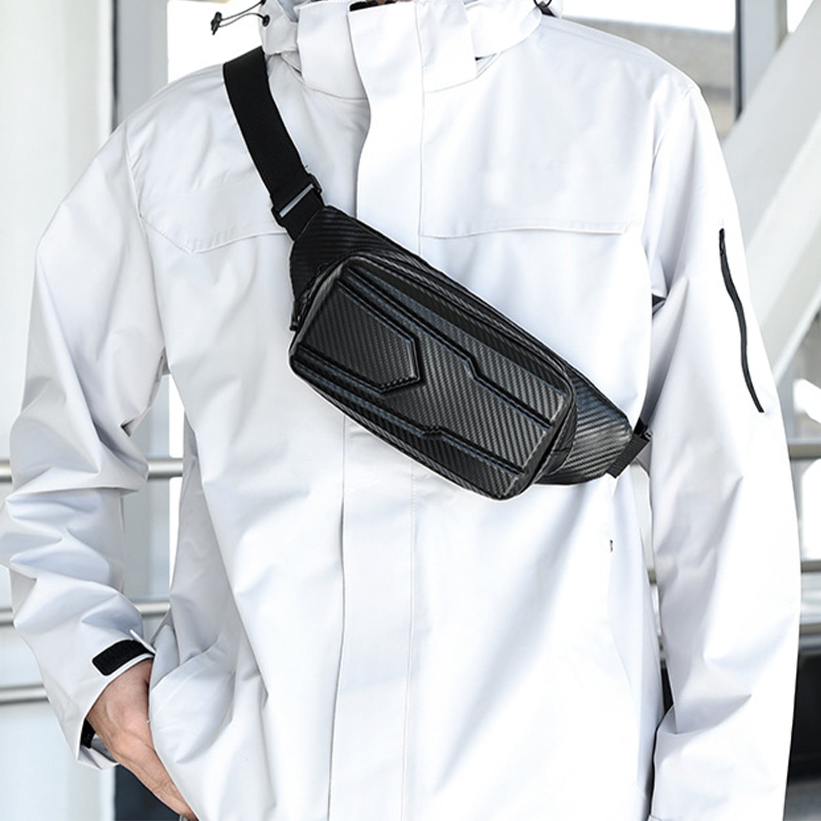 Kraoden Men's Travel Waist Bag, Crossbody Chest Pack for Outdoor ...