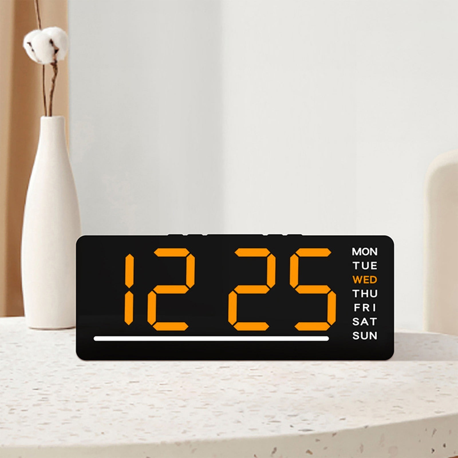 Kraoden Multi-Functional Digital Alarm Clock with Date, Temperature ...