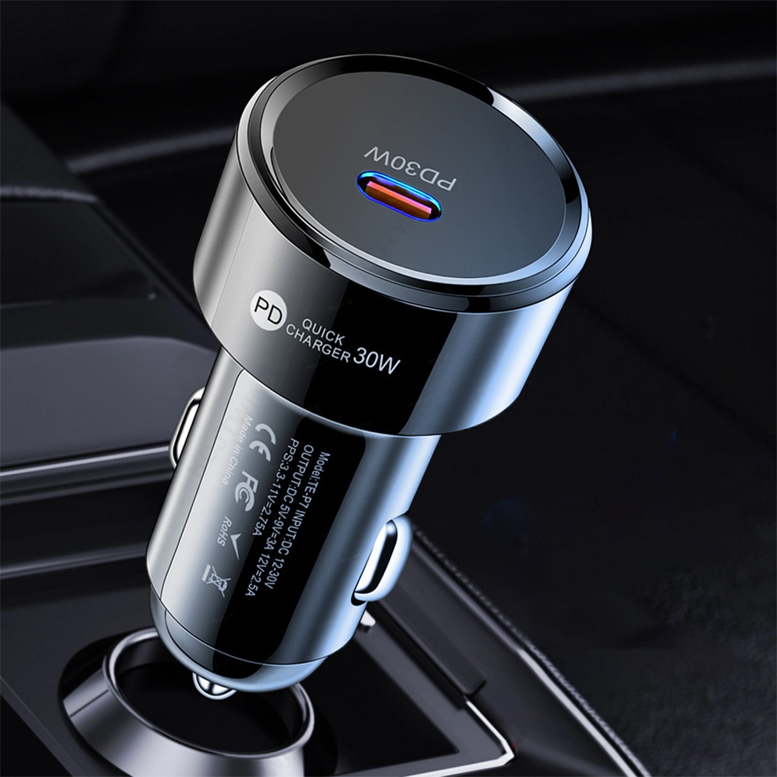 Kraoden PD30W Car Charger, Fast Charger Type-C, 60% Faster Charging ...