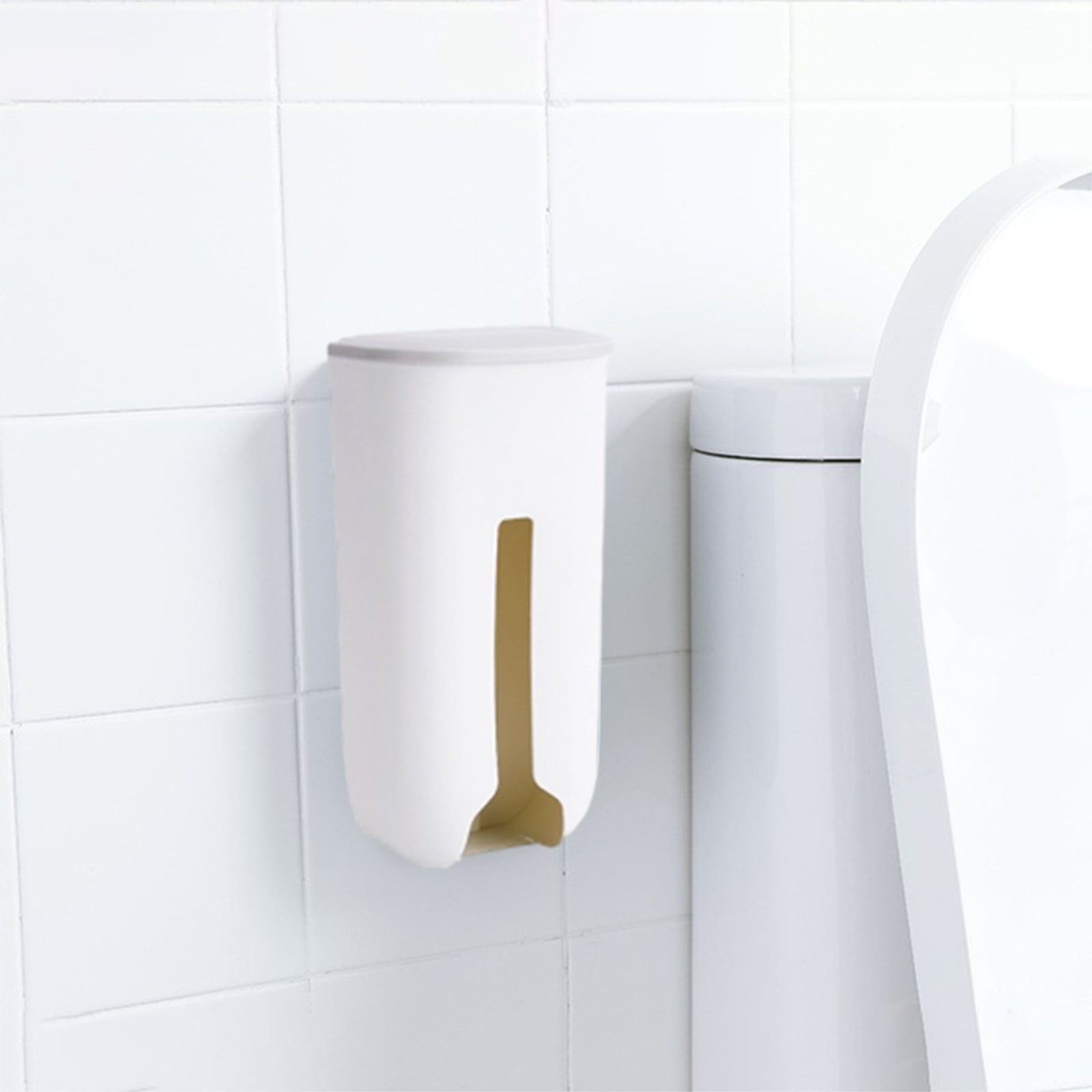 Kraoden Plastic Bag Storage Box Kitchen Wall Mounted Garbage Bag Box ...