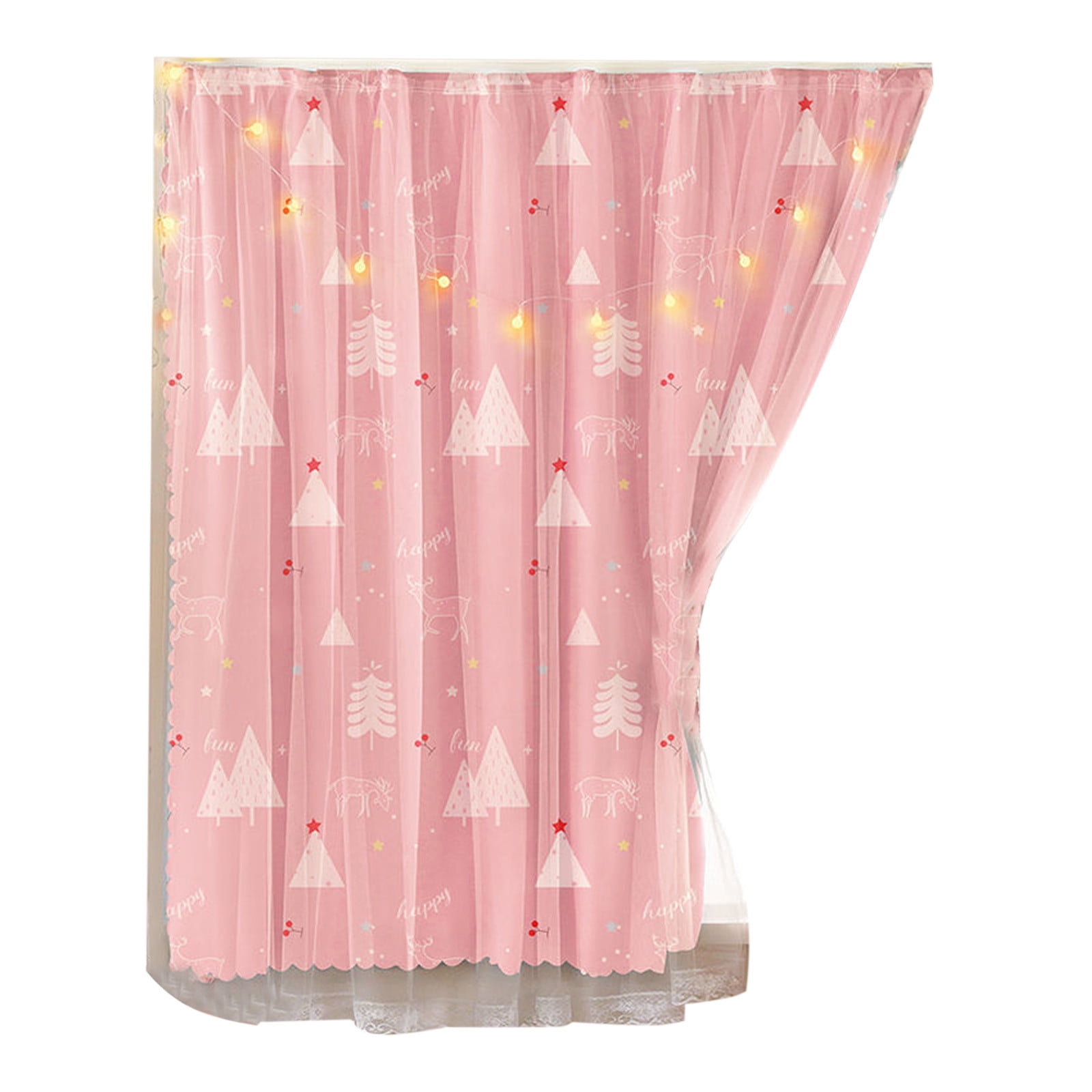 Kraoden Quick Install Self Adhesive Curtains for Bedroom Window, No ...