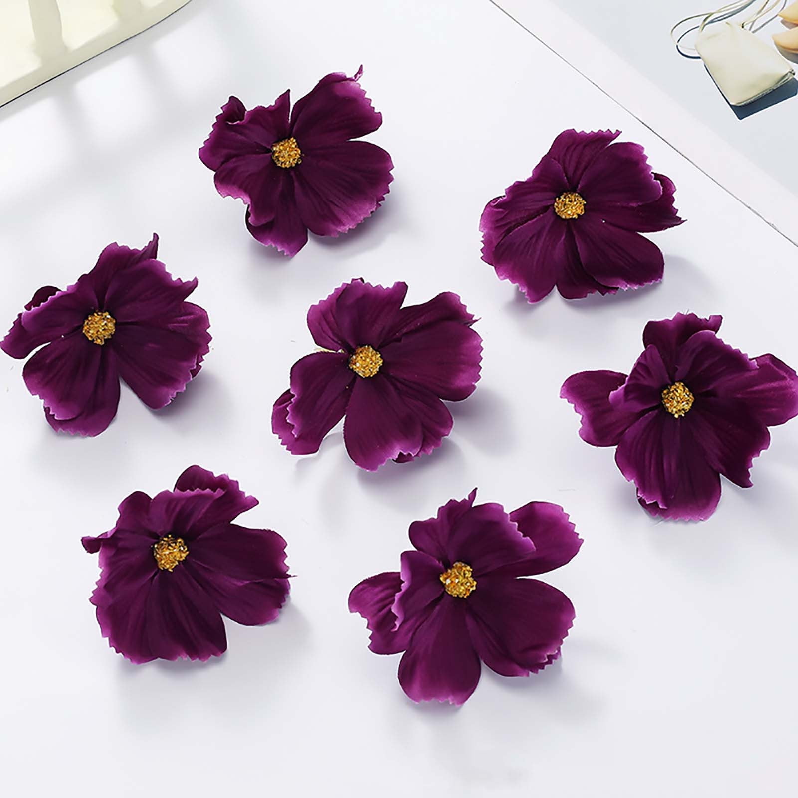 Kraoden Silk Flower Heads, Realistic Simulation Flower Decoration for ...