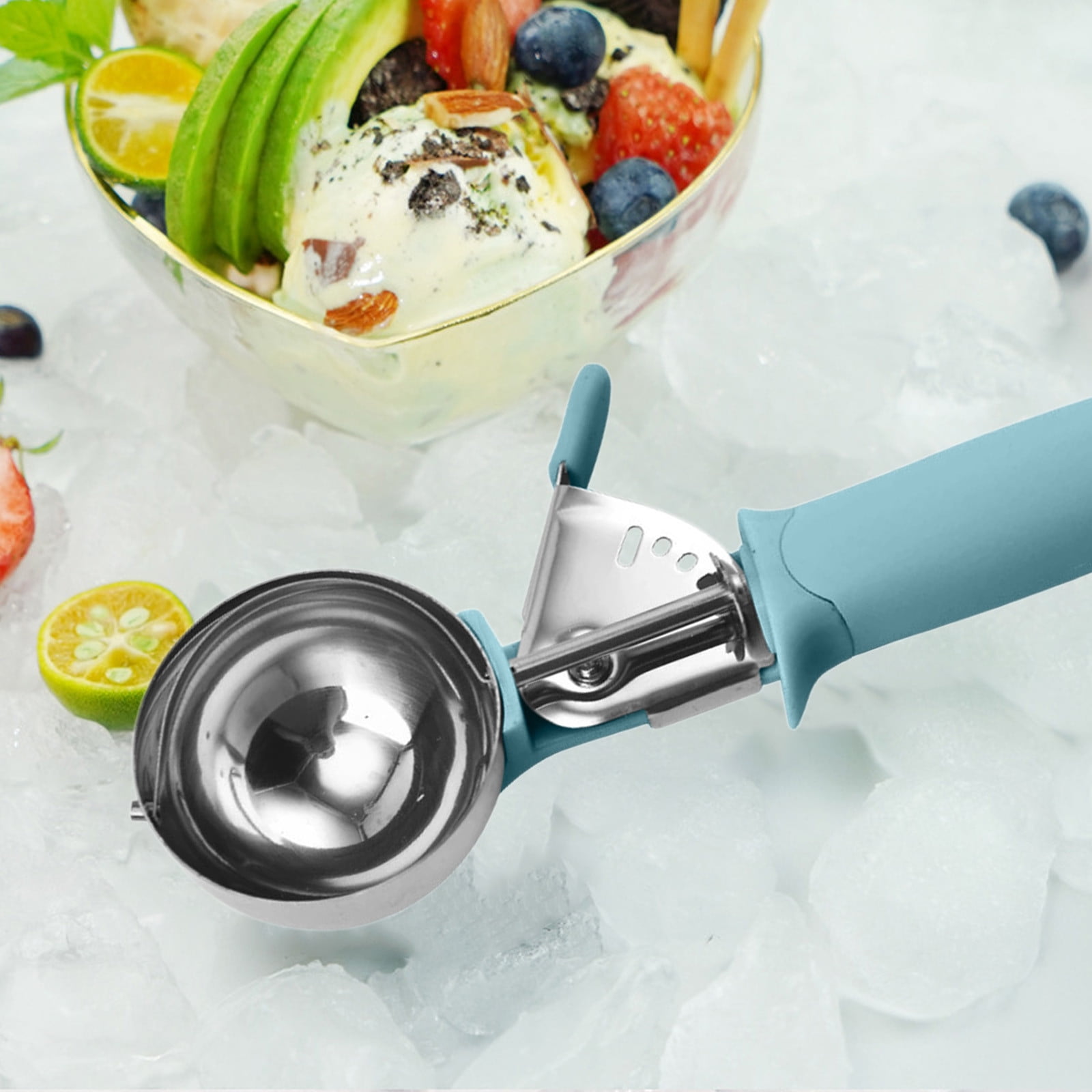 Kraoden Stainless Steel Ice Cream Scoop, Ergonomic Dessert Tool for Ice ...