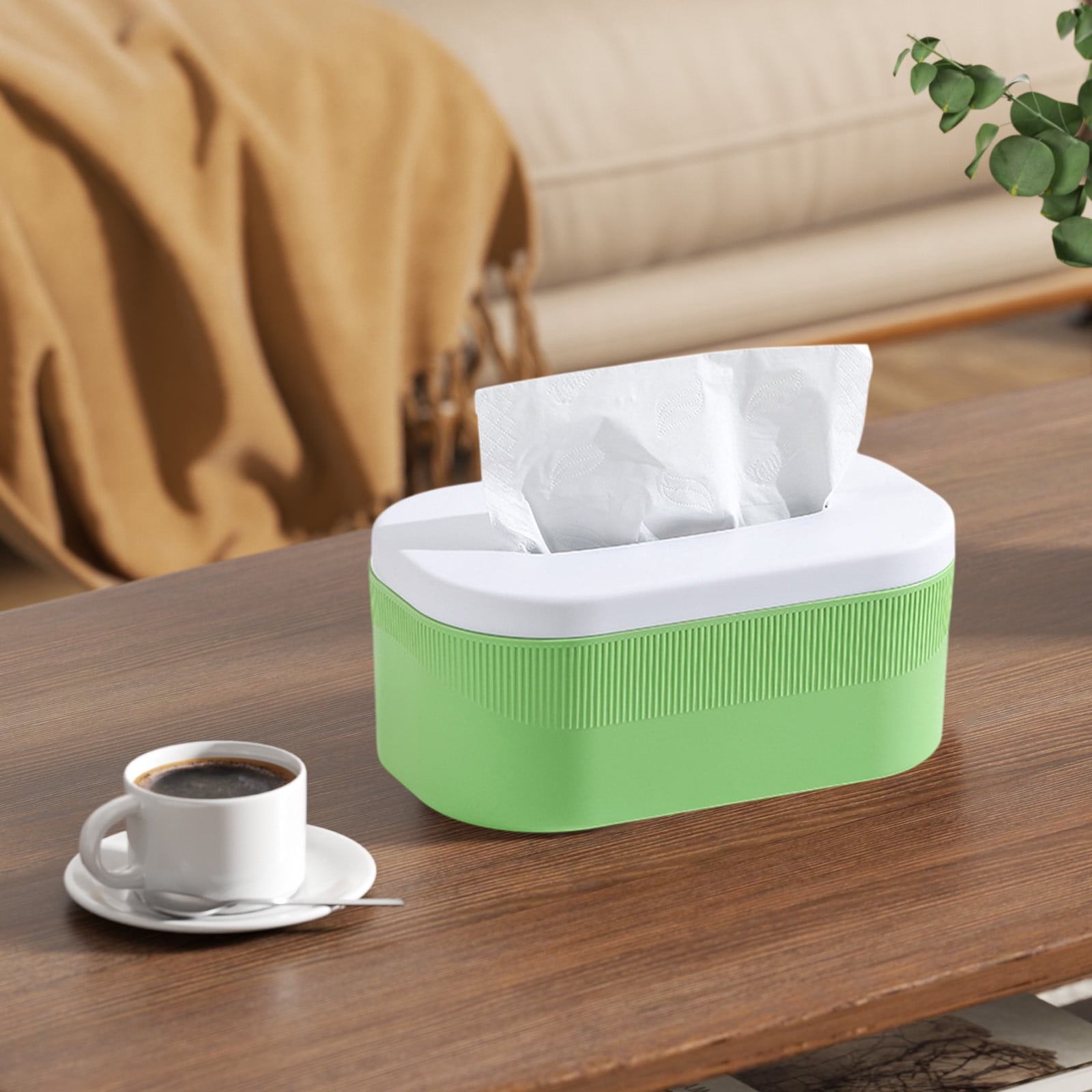 Kraoden Tissue Cover Box for Facial Paper, Plastic Tissue Organizer for ...
