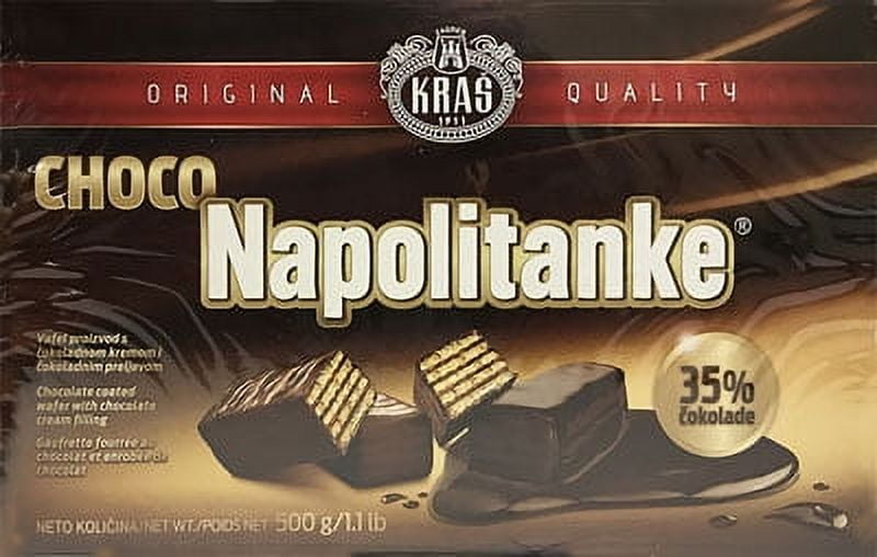 Kras Chocolate Covered Wafers 500g Crispy Wafers Filled with 47% ...
