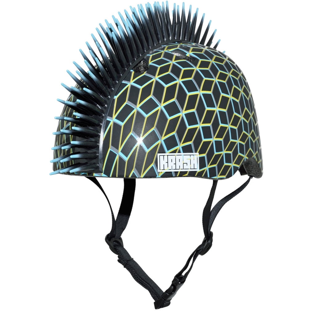 Krash Techno Geo Mohawk Youth Helmet, Black - Walmart.com