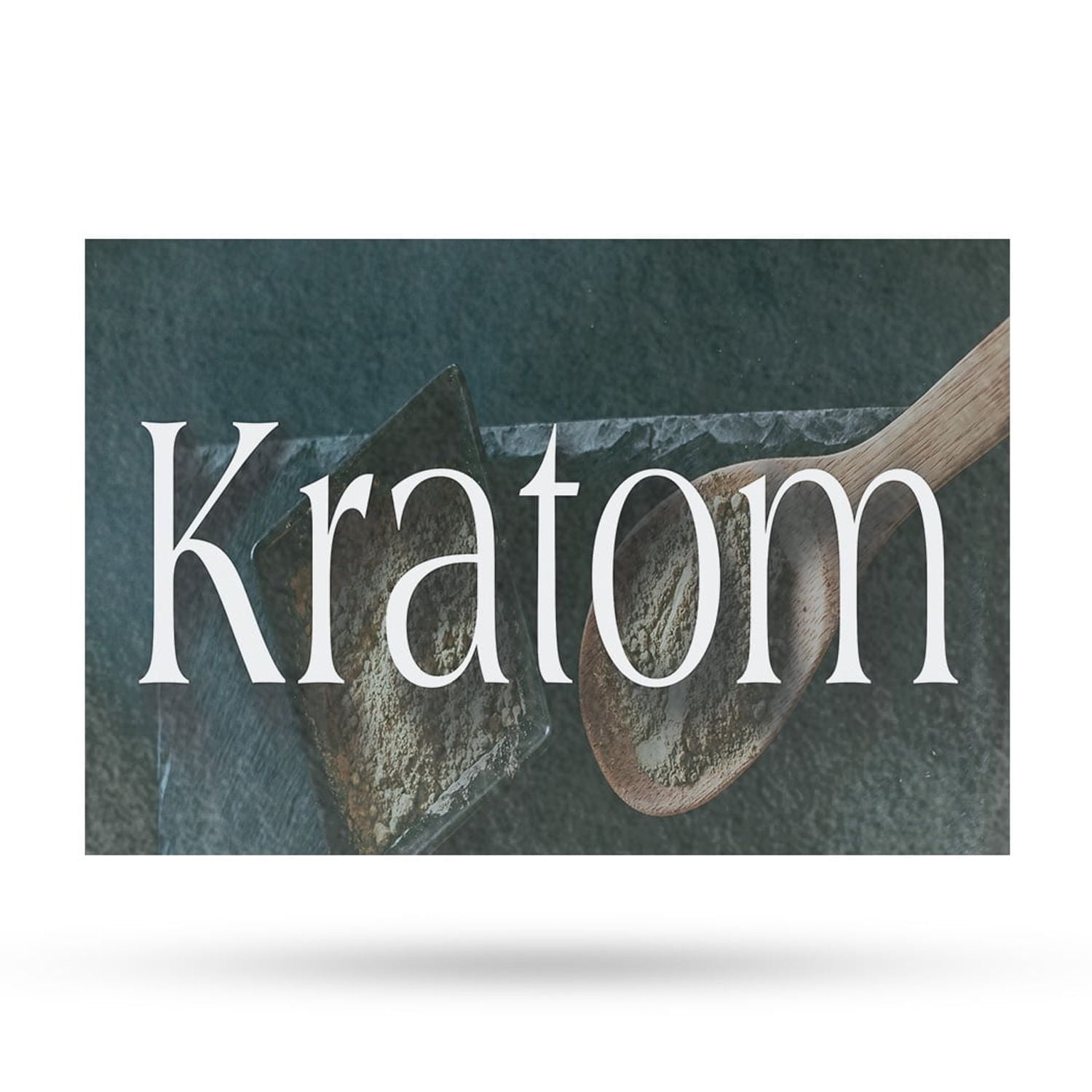 Kratom Vinyl Decal 12 Inch x 16 Inch Weatherproof Heavy-Duty Adhesive ...