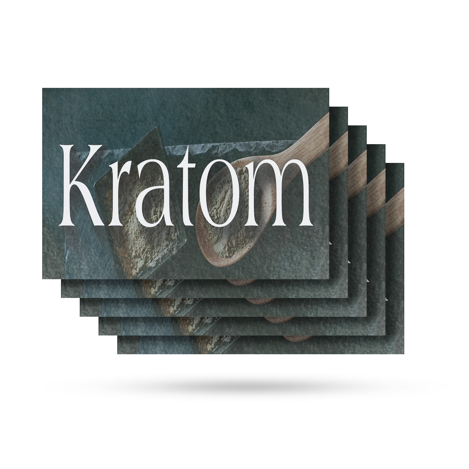 Kratom Vinyl Decal 5 Pack of 24 Inch x 36 Inch Weatherproof Heavy-Duty ...