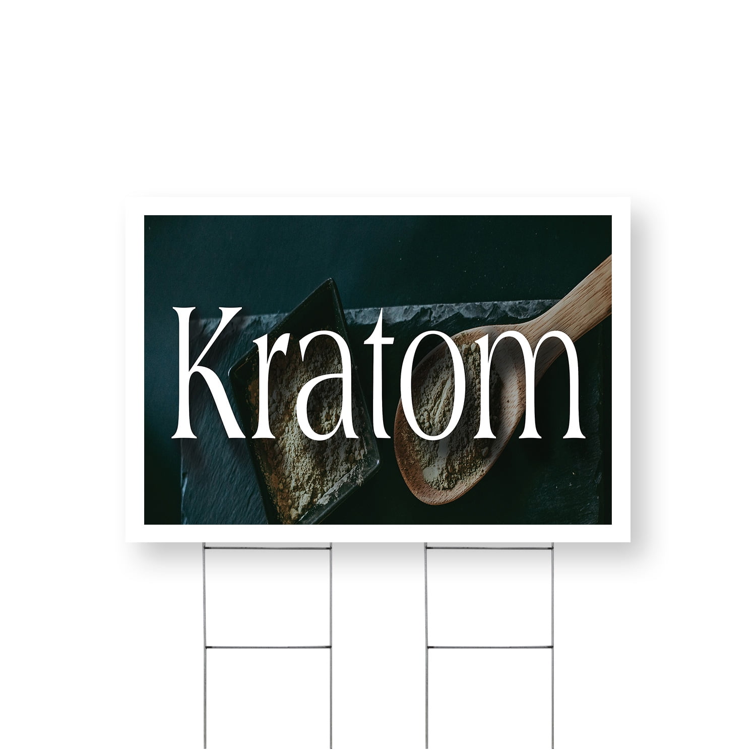 Kratom Yard Sign 24 Inch x 36 Inch Single Sided Weatherproof Heavy-Duty ...