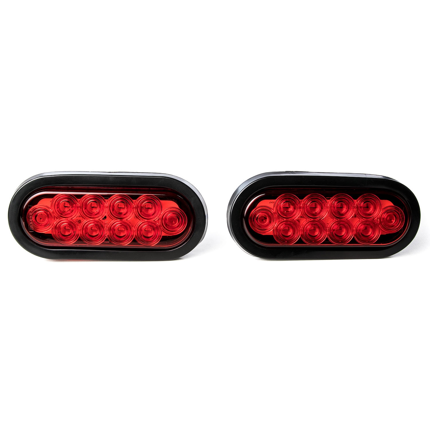 Krator 12V LED Oval Trailer Light Low Profile Kit Tail Stop Turn ...