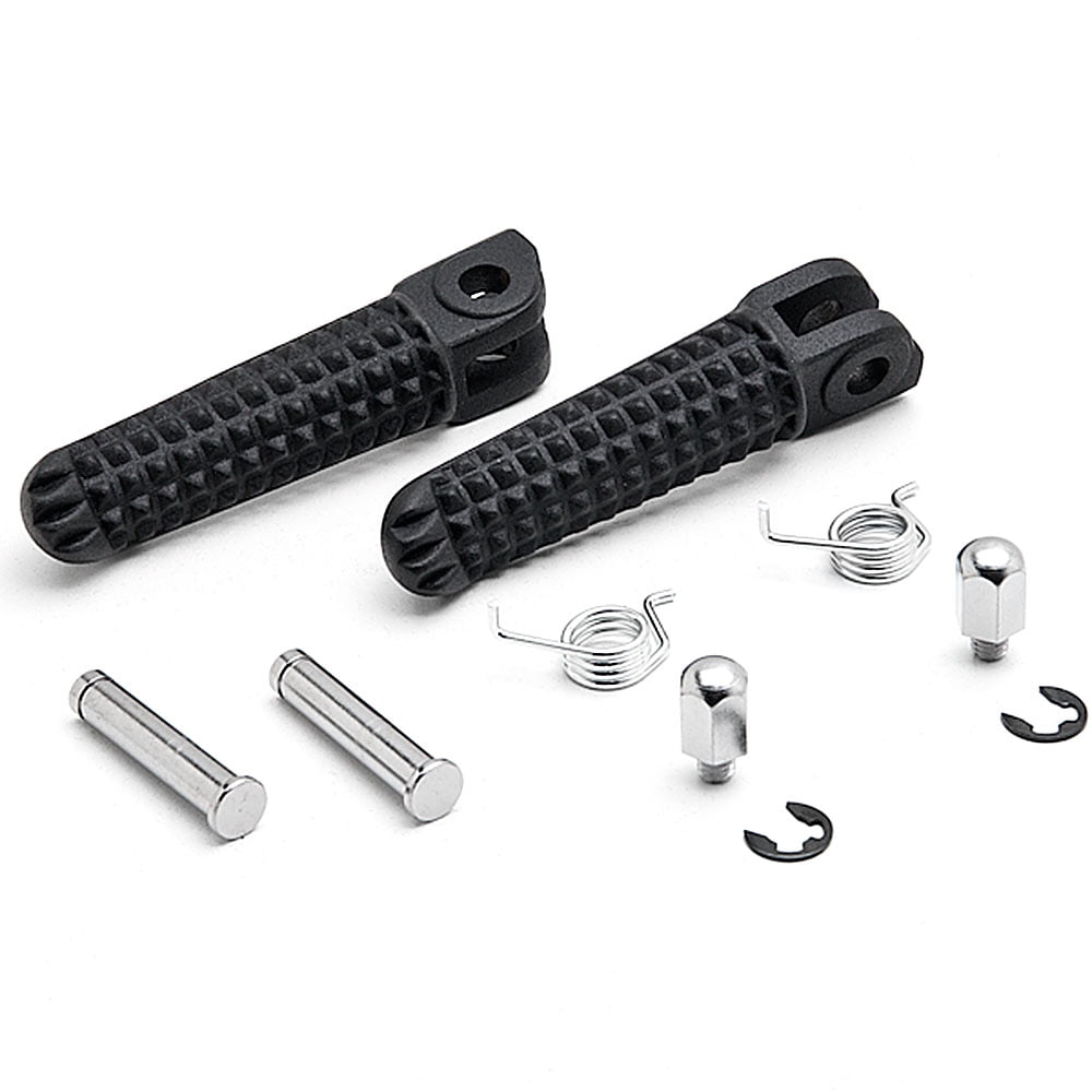 Krator Black Front Foot Rest Pegs Compatible with Yamaha YZF R1 R6 R6S ...