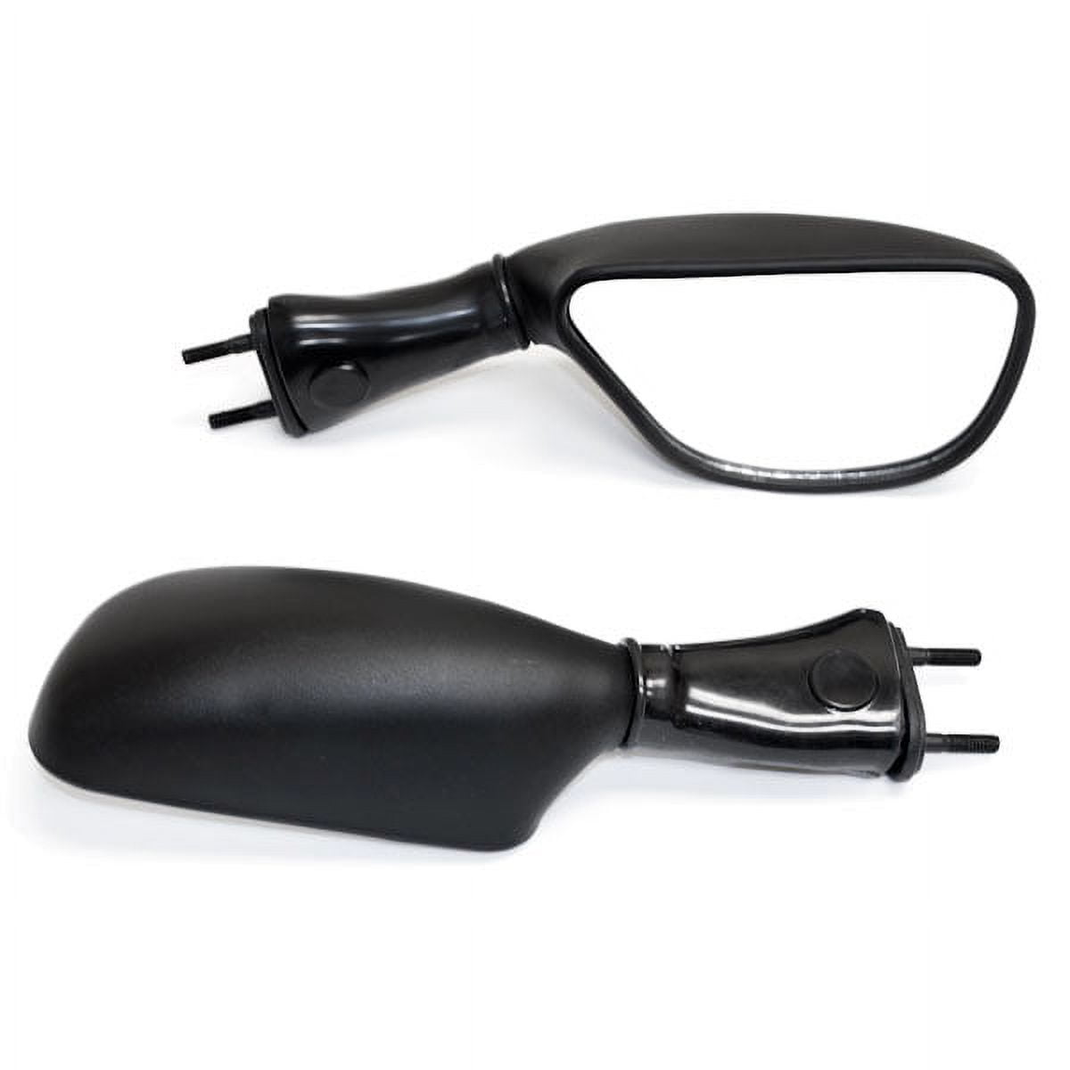Krator Black OEM Stock Style Racing Mirrors - Compatible with Kawasaki ...
