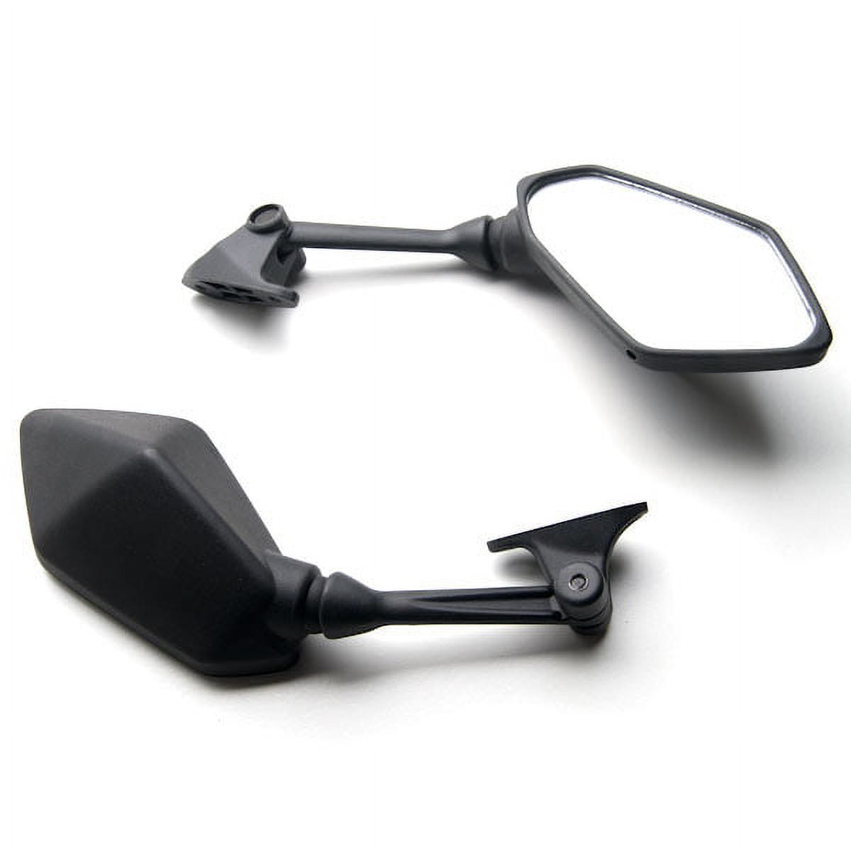 Krator Black Replacement Motorcycle Mirrors Left & Right Compatible ...
