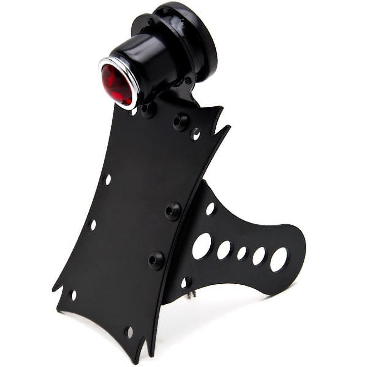 Krator Black Side Axle Mounted Verticle / Horizontal License Plate ...