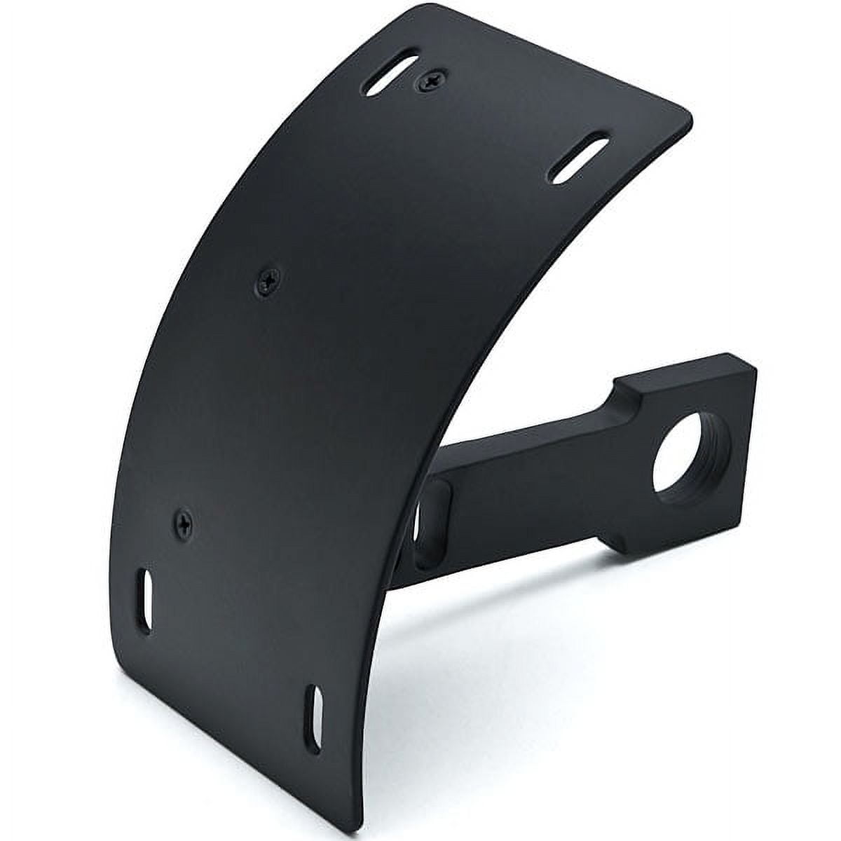 Krator Black Vertical Axle Mount Motorcycle Plate Holder Compatible ...
