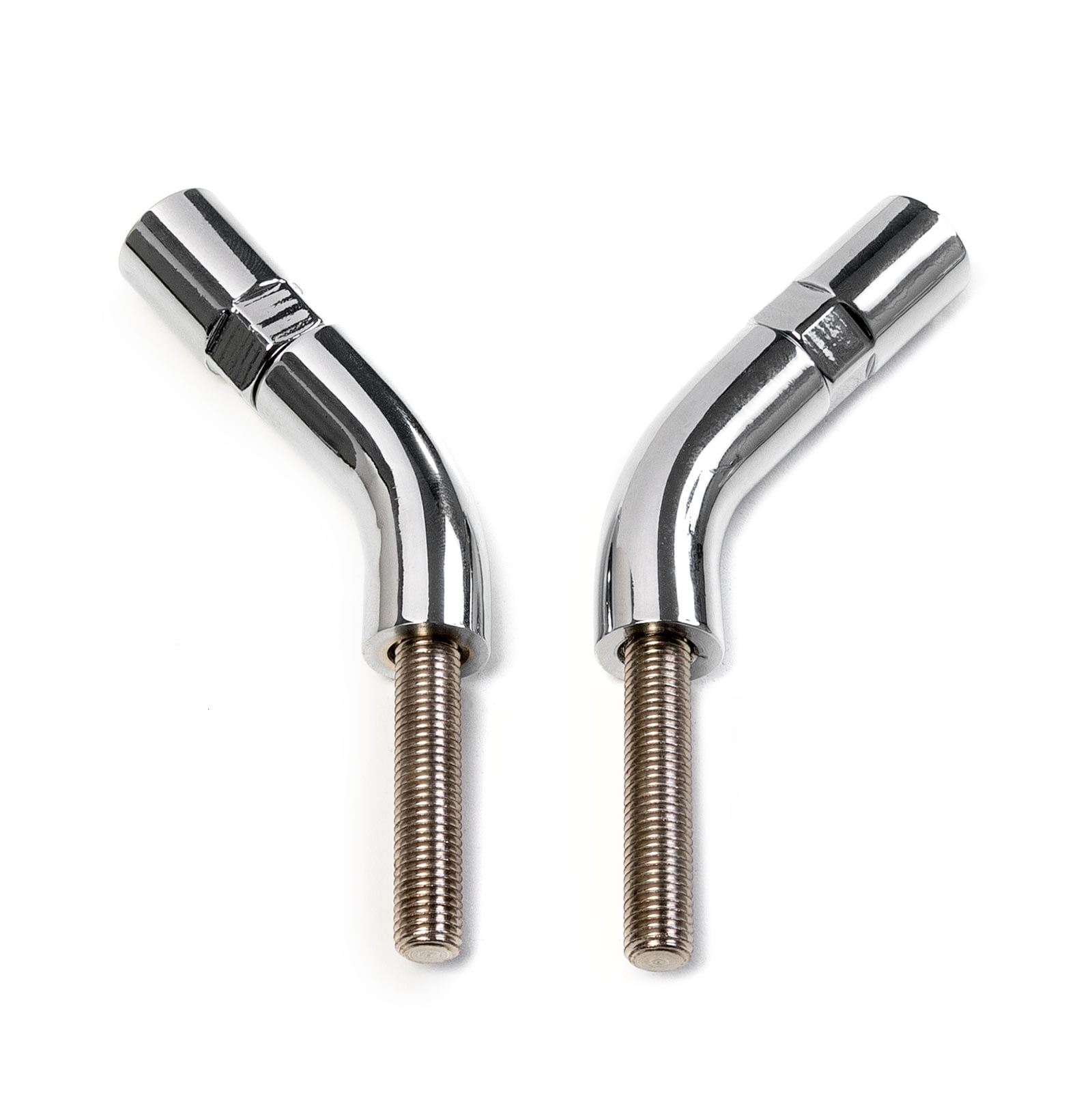 Krator Chrome Mirror Stem Extender 3 Inch Extension Set Compatible with ...