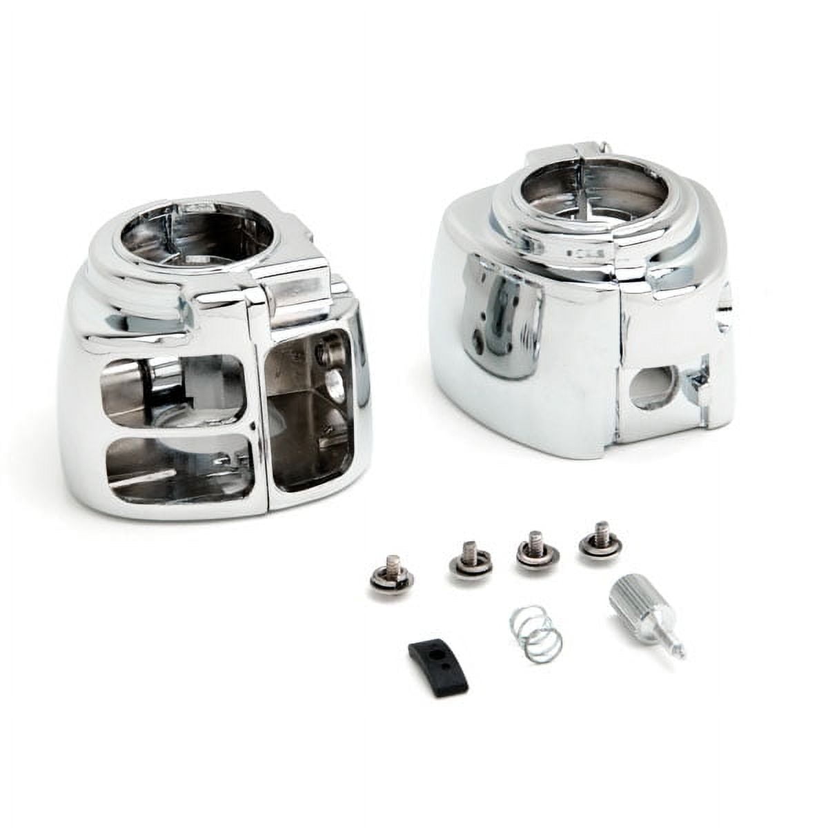 Krator Chrome Switch Housings Compatible with Harley Davidson Sportster ...