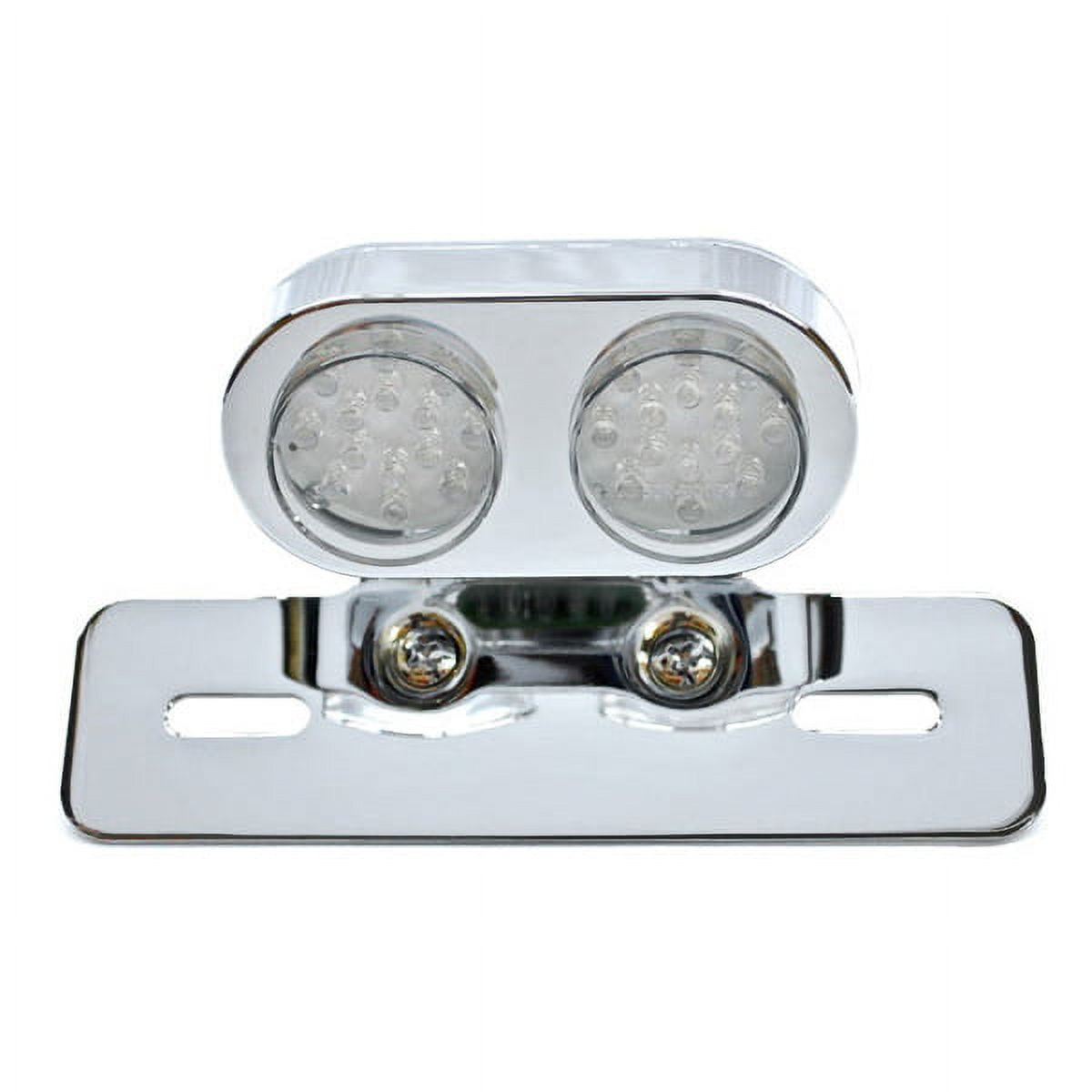 Custom Chrome LED Integrated Taillight Brake Light Turn Signals License ...