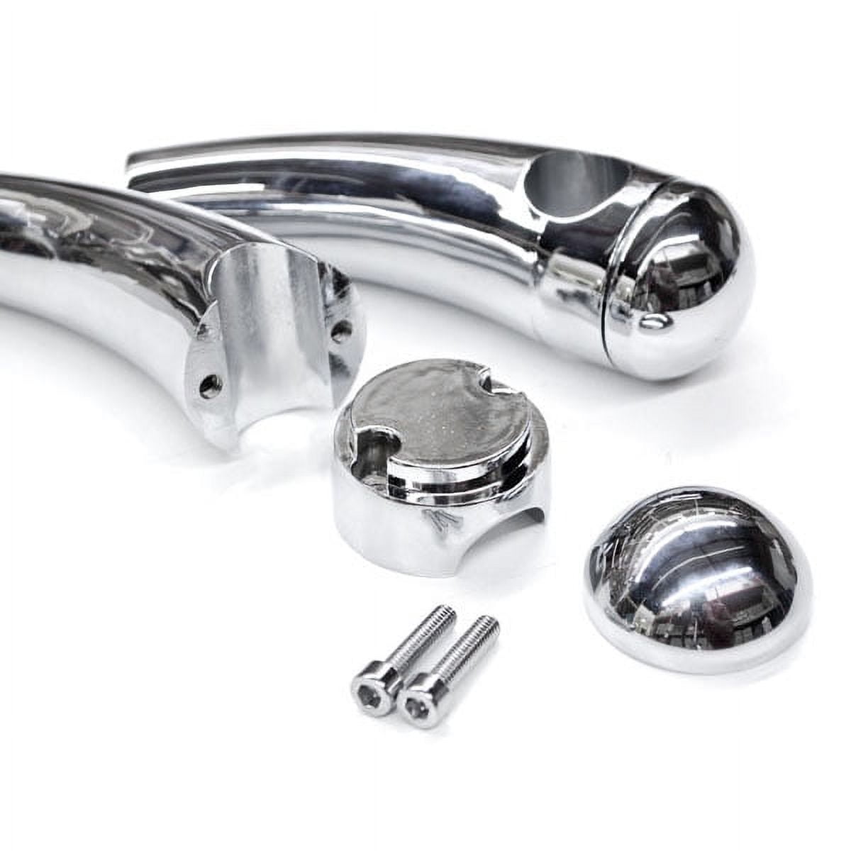 Krator Custom Chrome Motorcycle 1" Handlebar 4.5" Risers Compatible ...