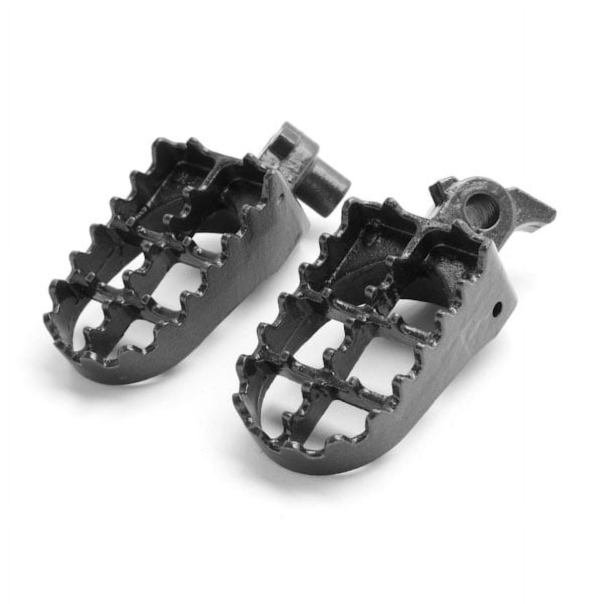 Krator Gray Foot Pegs Compatible with Yamaha / Honda Motocross MX YZ250 ...