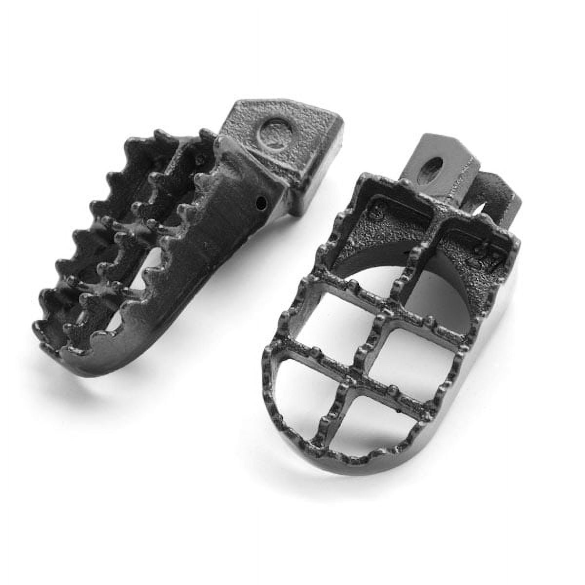 Krator Gray Foot Pegs Compatible with Yamaha Motocross MX YZ80, YZ125 ...