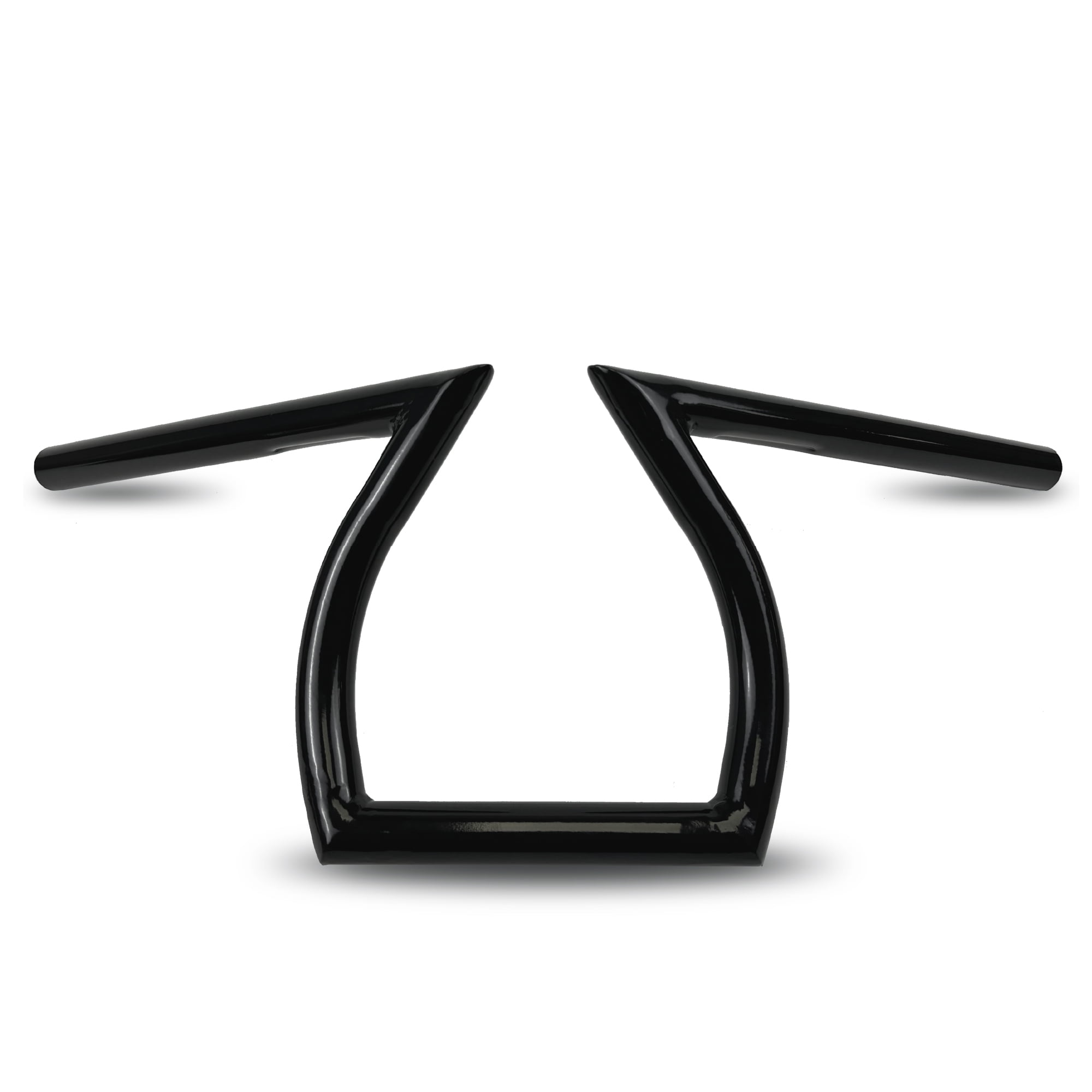 Krator Motorcycle Black Z-Bar Handlebar 1 Inch Compatible with Honda ...