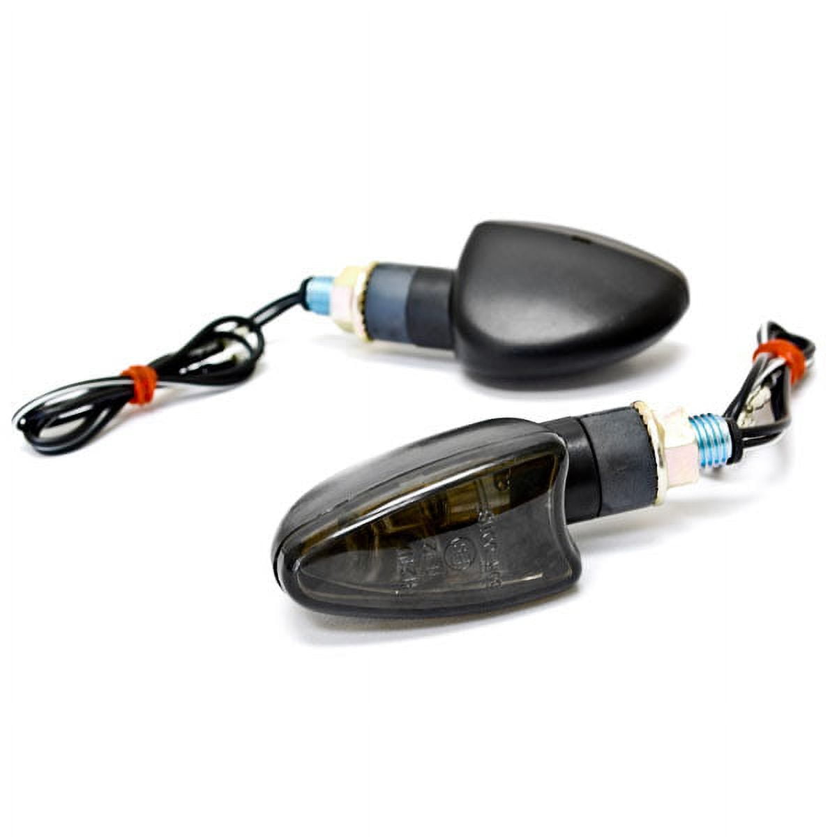 Krator Smoke Custom Turn Signals Indicator Lights Lamp Compatible with ...