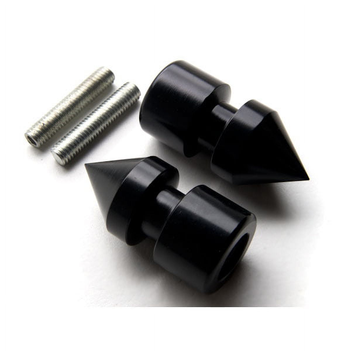 Krator Spike Black Swingarm Spools Sliders Motorcycle Compatible with ...