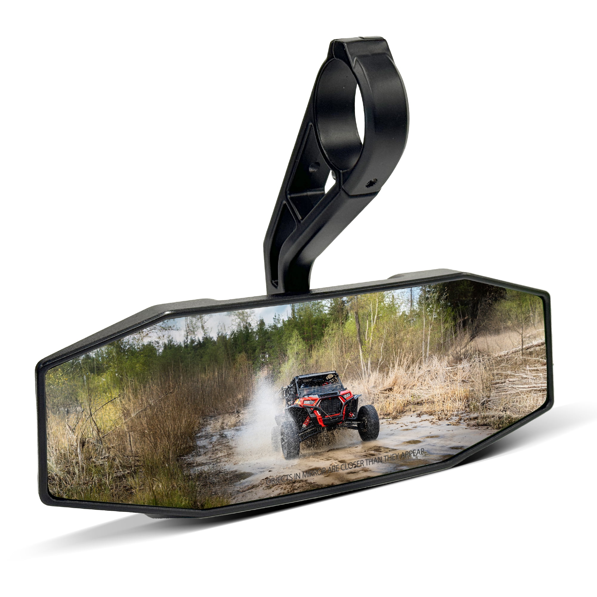 Krator UTV Rear View Mirror Fits 1.75"Roll Bar, UTV Center Mirrors With ...
