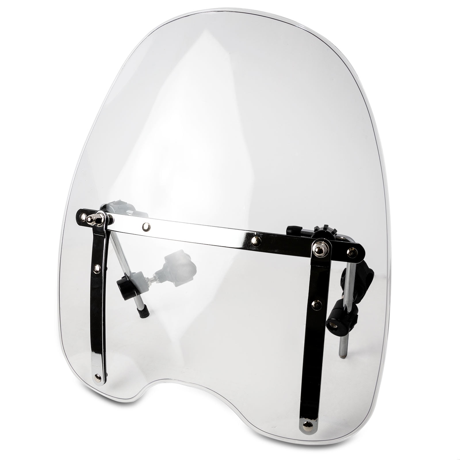 Krator Universal Clear Motorcycle Windshield For 7/8" or 1" Handlebars ...