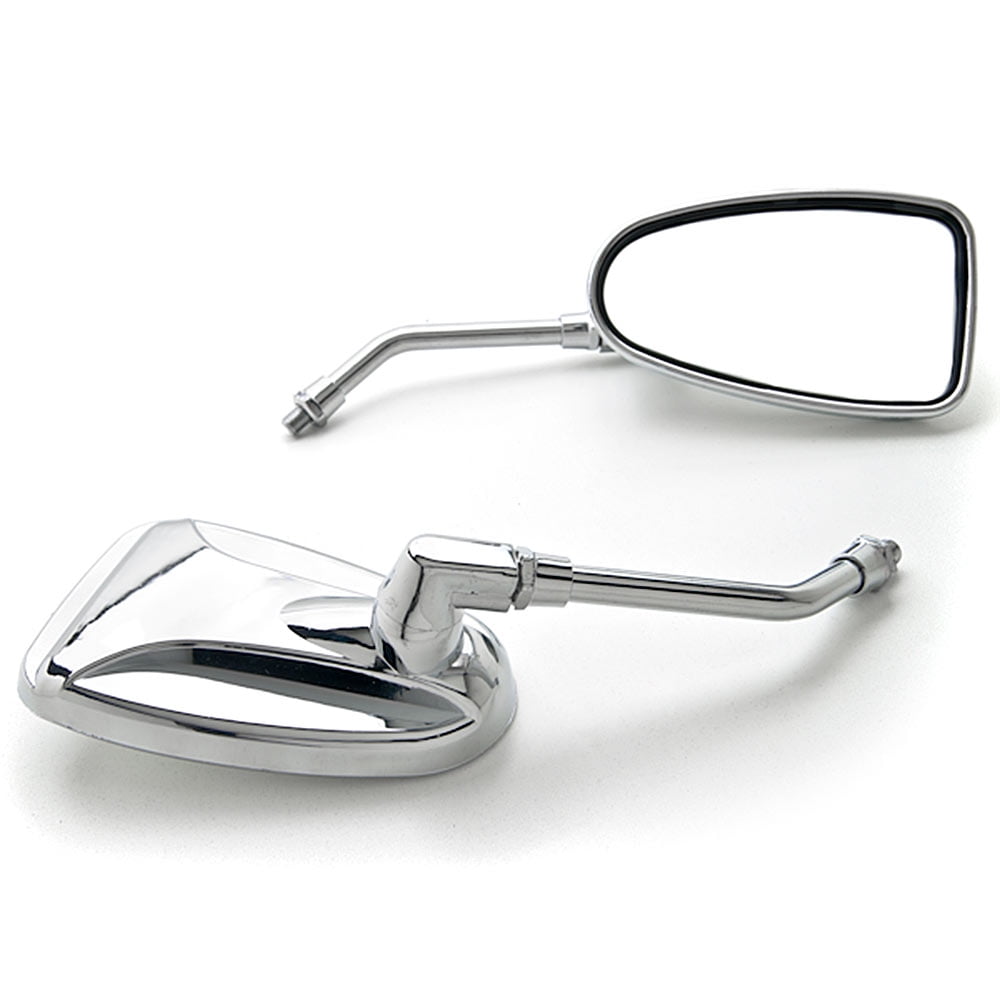 Krator Universal Motorcycle Cruiser Scooter Moped ATV Mirrors Chrome ...