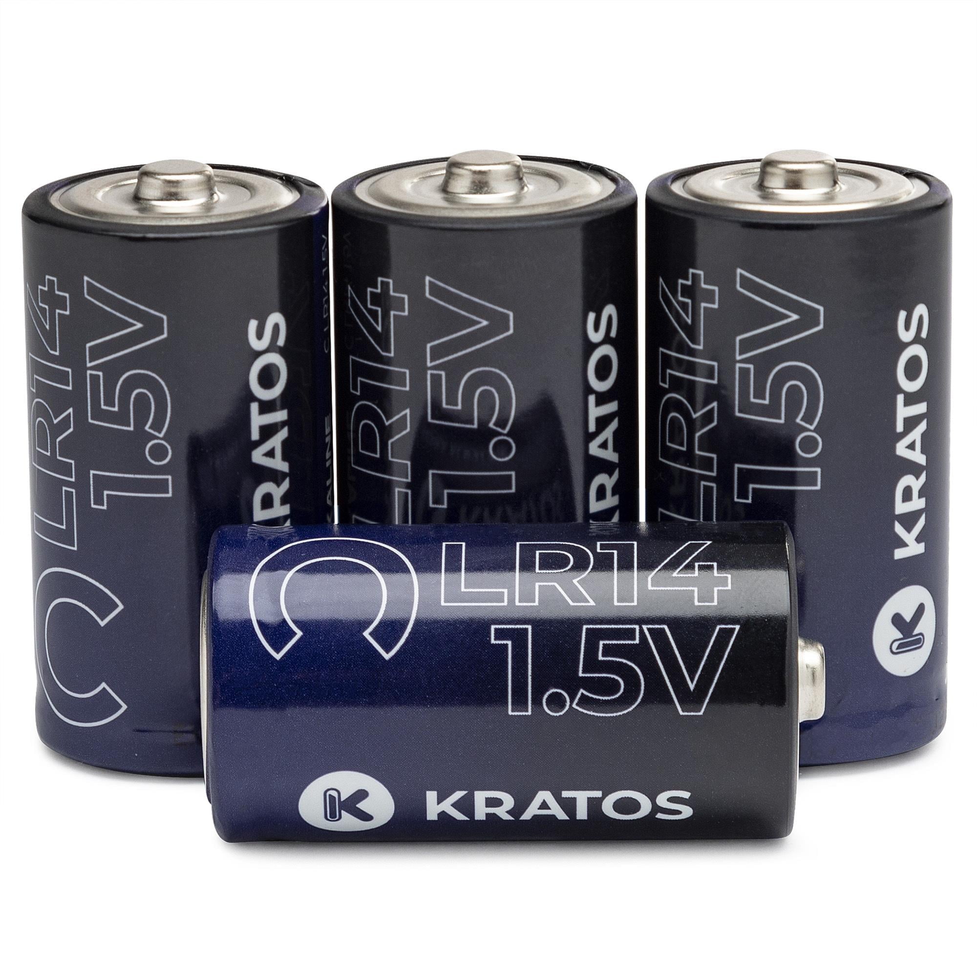 Kratos Power High-Performance Ultra Alkaline C Cell Batteries (4-Pack ...