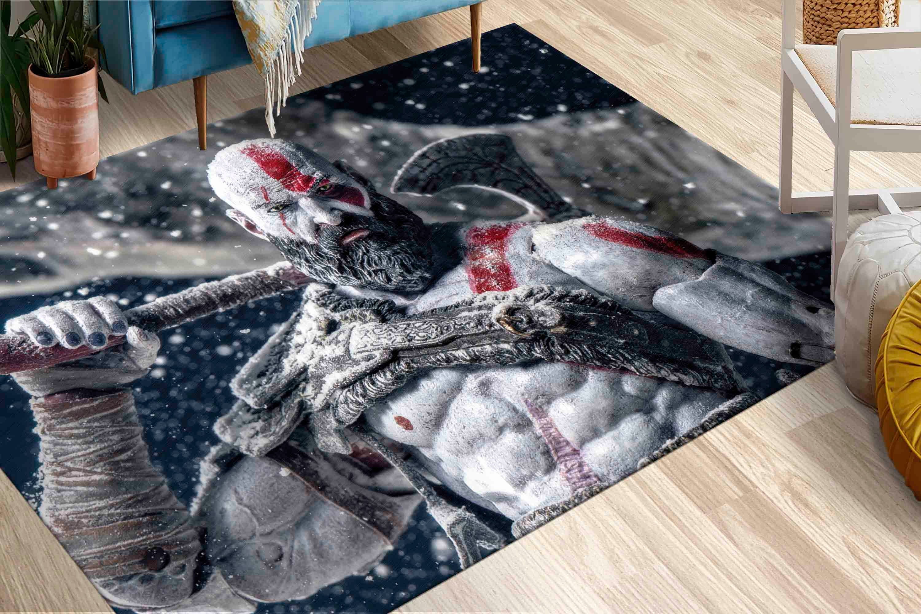 Kratos Rug, Man Cave Rugs, God Of War Rug, Modern Rugs, Wedding Rug ...