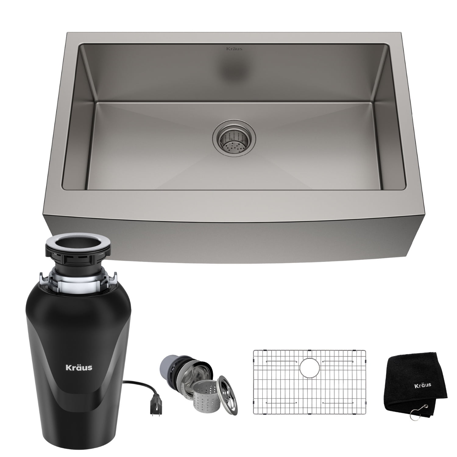 Kraus Standard PRO 33-inch 16 Gauge Single Bowl Stainless Steel ...