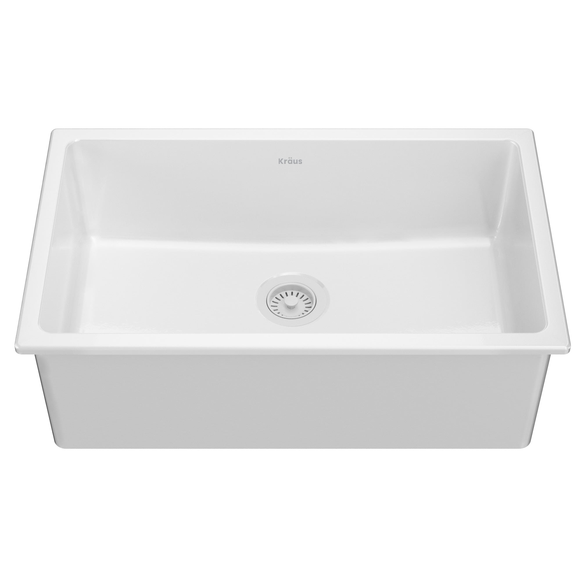 Kraus Turino 30 inch Deep Farmhouse Fireclay Single Bowl Kitchen Sink ...