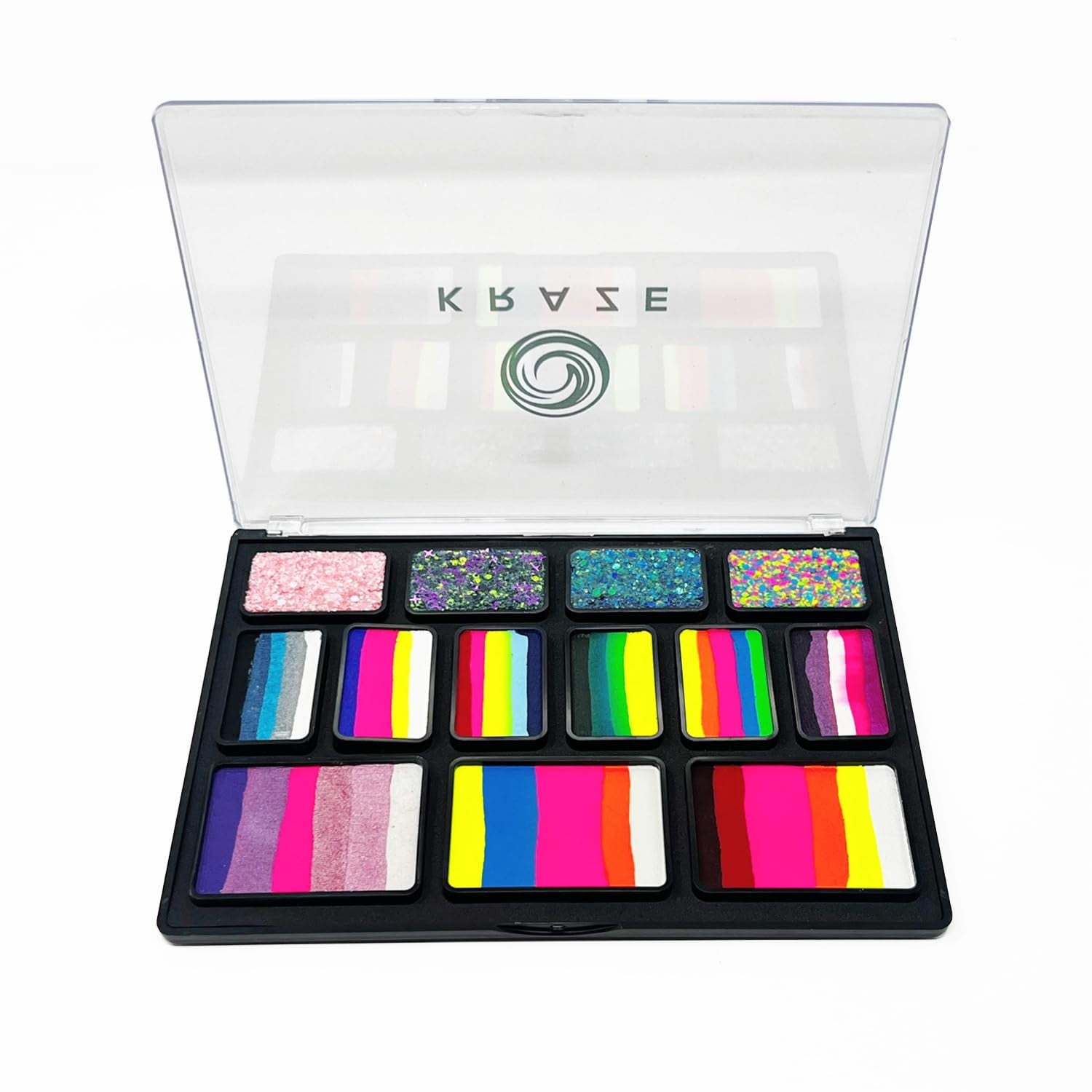 Kraze FX Bold and Brilliant Palette by Jacqueline Howe Professional Face Painting Split Cake ...