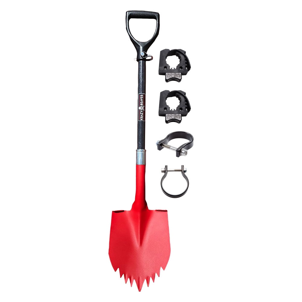 Krazy Beaver Super Shovel with Axia Alloys Mount Kit 2" Red/Black ...