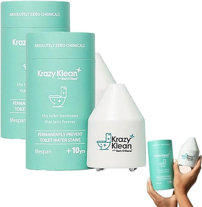 Krazy Clean Toilet Cleaner, Krazy Clean Pro 10 Year Toilet Bowl Cleaning System, Fresh Scent ...