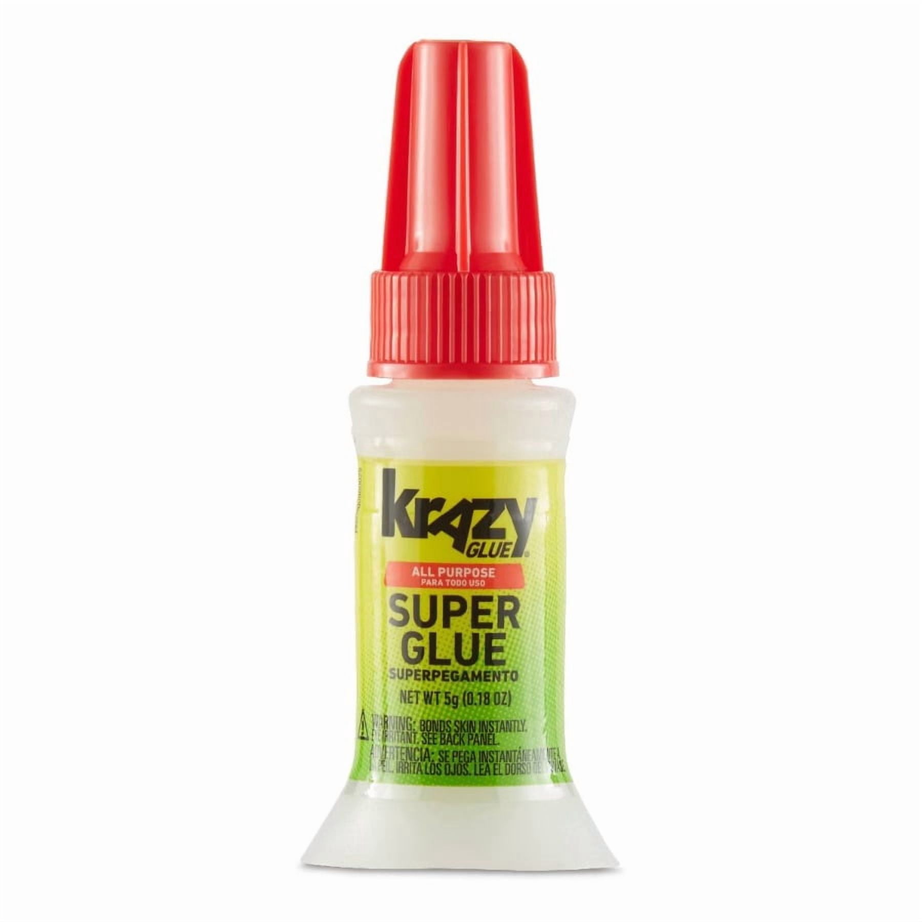 Krazy Glue All Purpose Brush Applicator Super Glue 5g: Fast Drying ...