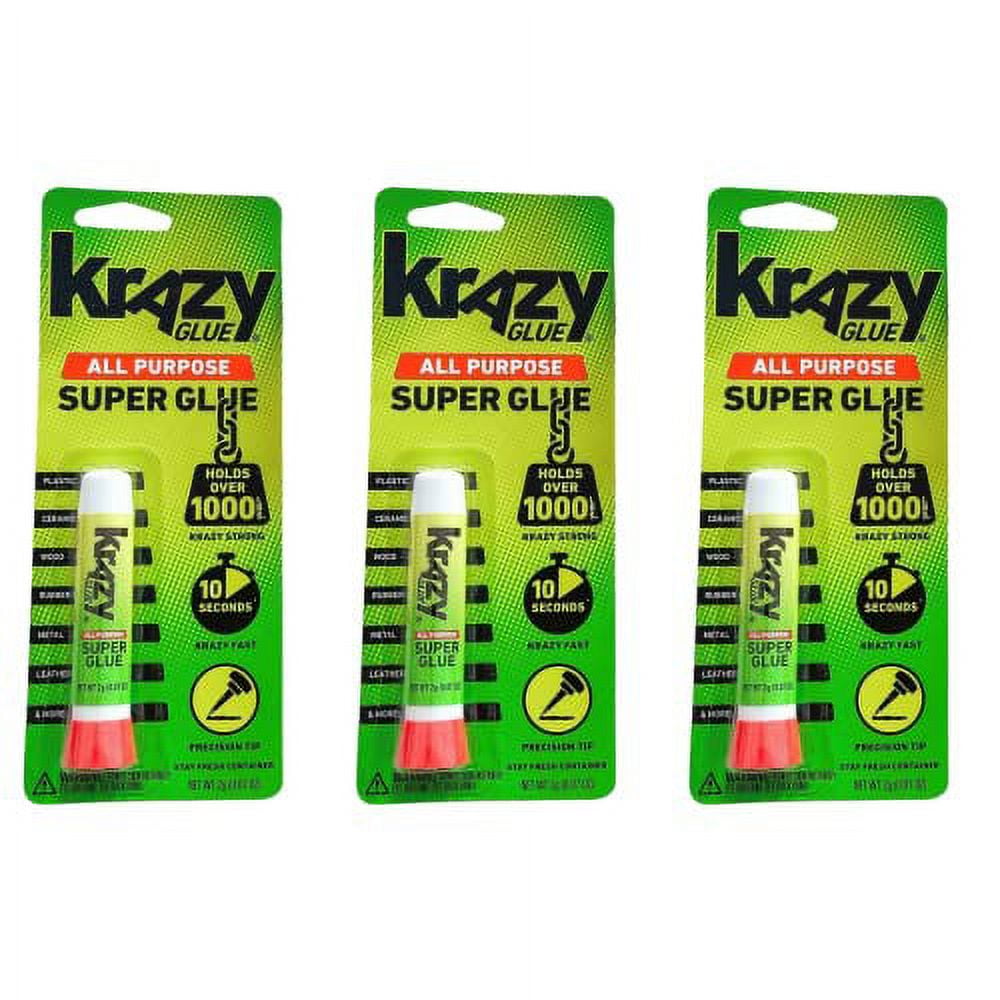 Krazy Glue Elmer's Original Crazy Super Glue All Purpose Instant Repair ...
