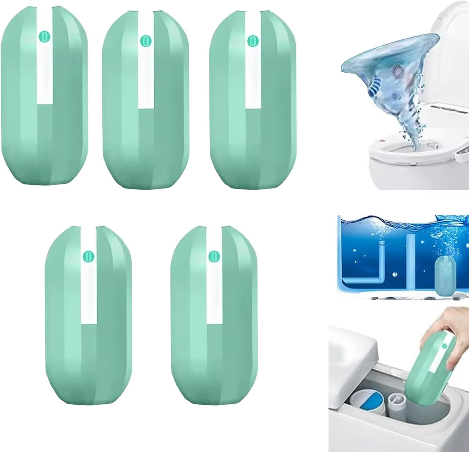 Krazy Klean Toilet Cleaner, Krazy Clean Pro 10 Years, Automatic Long ...