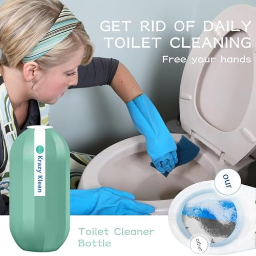 Krazy Klean Toilet Cleaner, Krazy Clean Pro 10 Years, Automatic Long-Lasting Toilet Tank ...