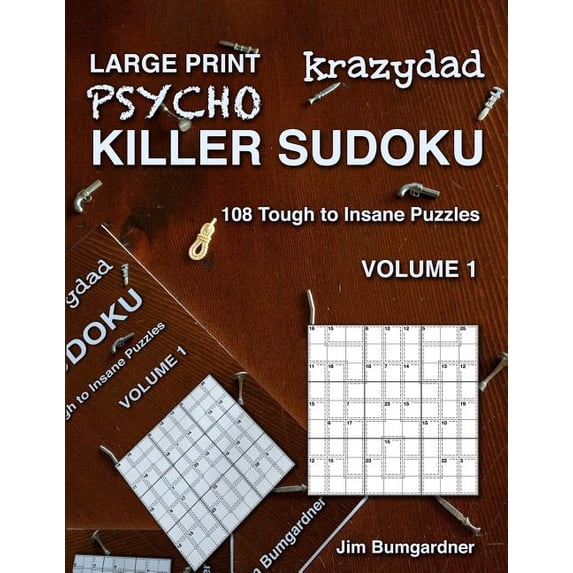 Krazydad Large Print Psycho Killer Sudok Krazydad Large Print Psycho ...