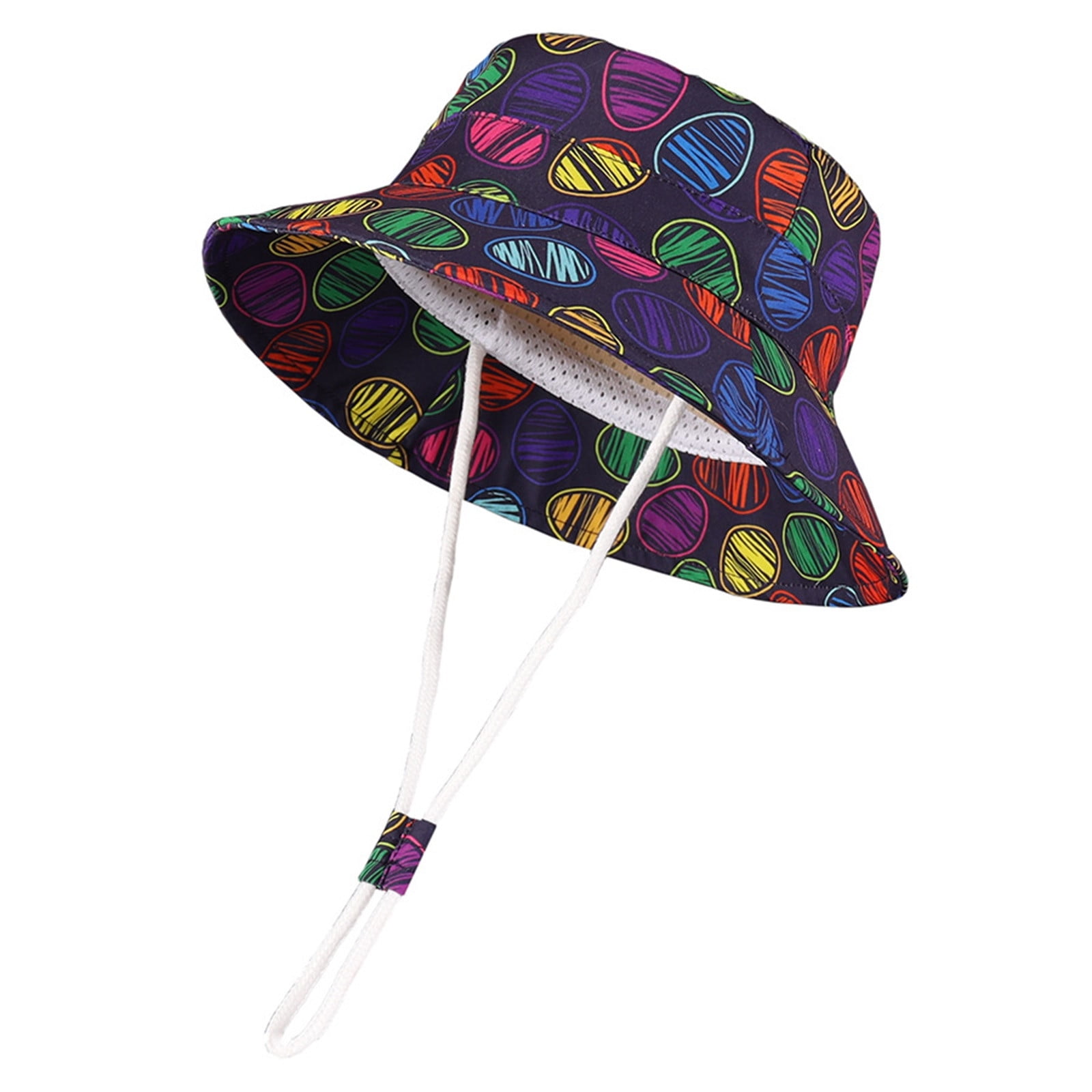 Krdevn Baby Girl Boys Floral Cartoon Sun Hat with UPF 50+ Outdoor ...