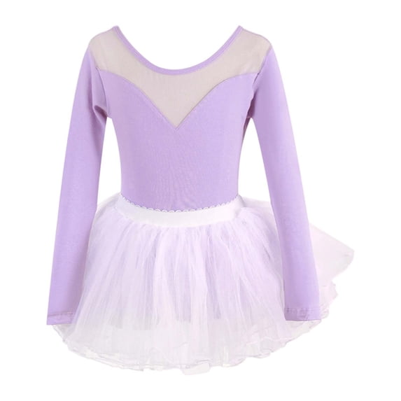 Krdevn Girls Dance Dresses Performance Outfits Short Sleeve Set for ...