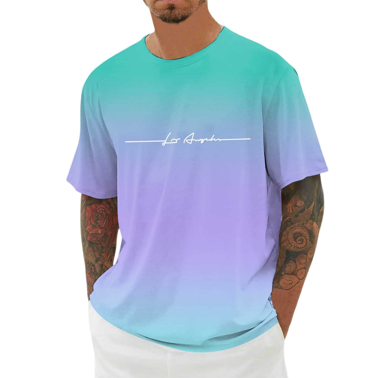 Krdevn Men's Oversized T Shirt Crew Neck Short Sleeve T Shirt with ...