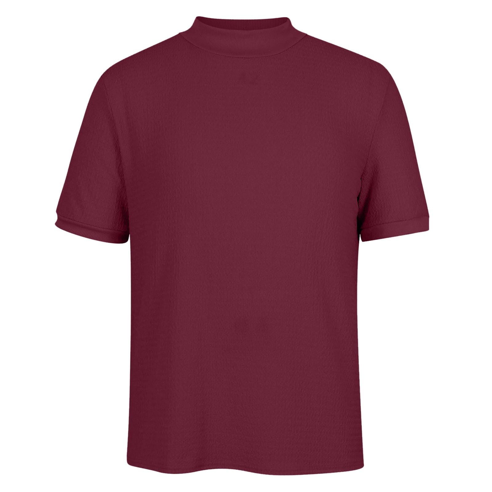 Krdevn Men's Summer Leisure Simple Texture Knit T Shirt Men High Water ...