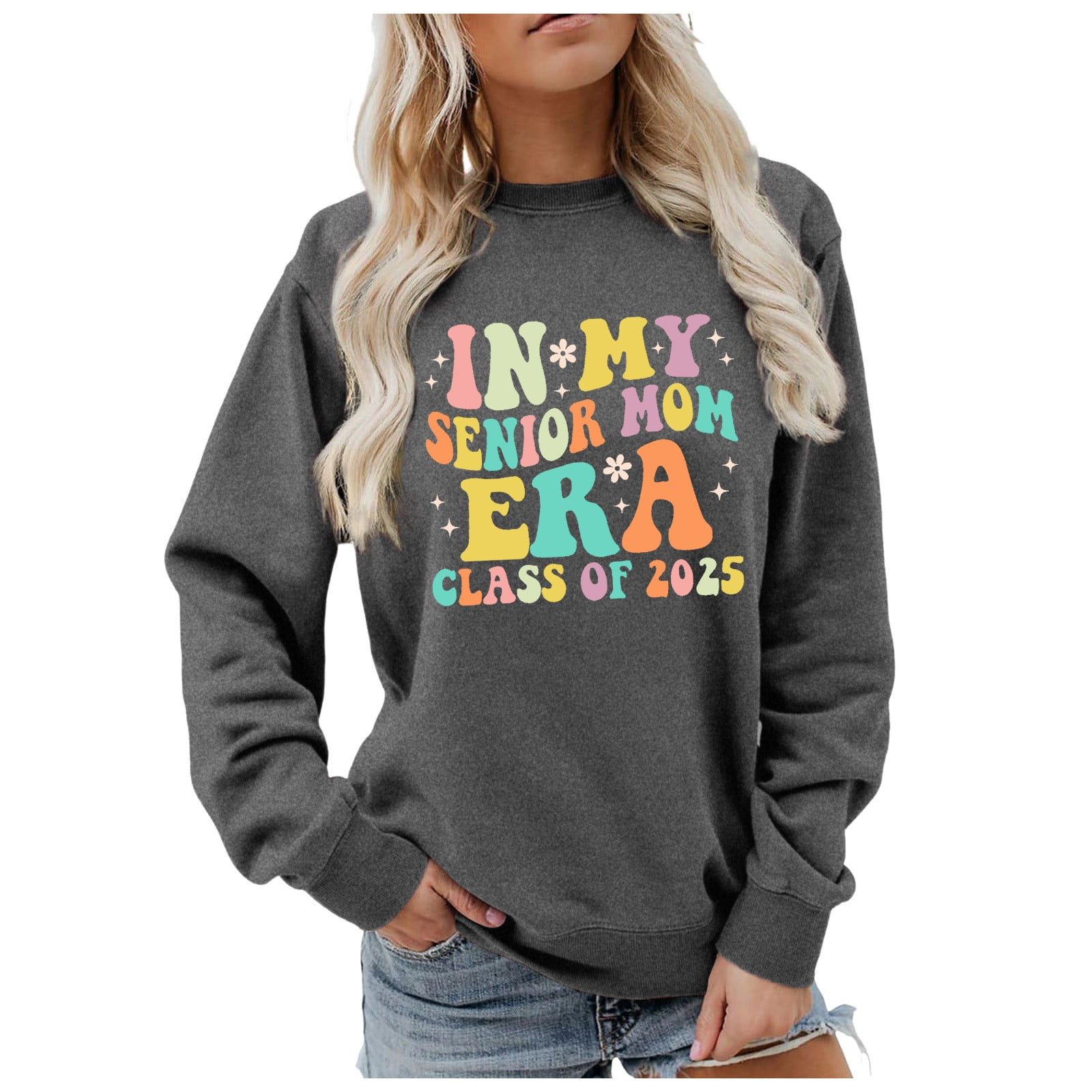 Krdevn Senion Mom Class of 2025 Sweatshirt for Women in My Senior 2025 ...